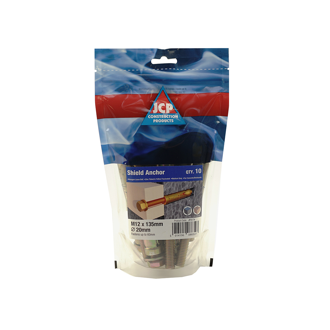 LOOSE BOLT SHIELD ANCHORS ZYP