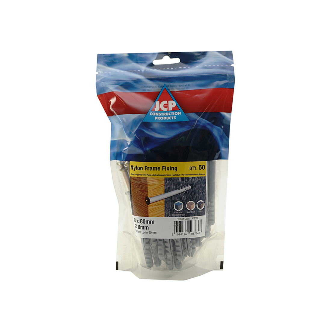 COUNTERSUNK NYLON FRAME FIXINGS ZYP